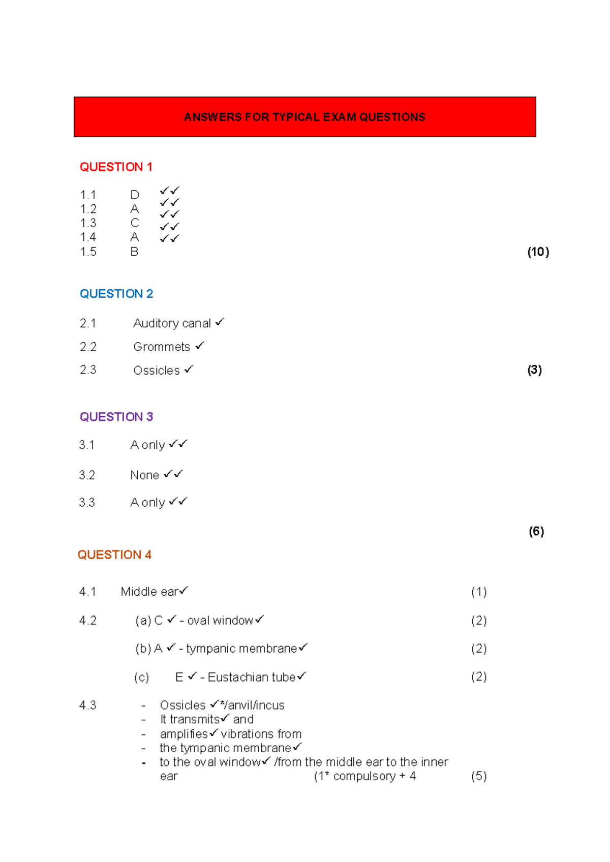 Gr 12 MG Relab T2 Wk 5 Exam Answers - Life Sciences - Studocu