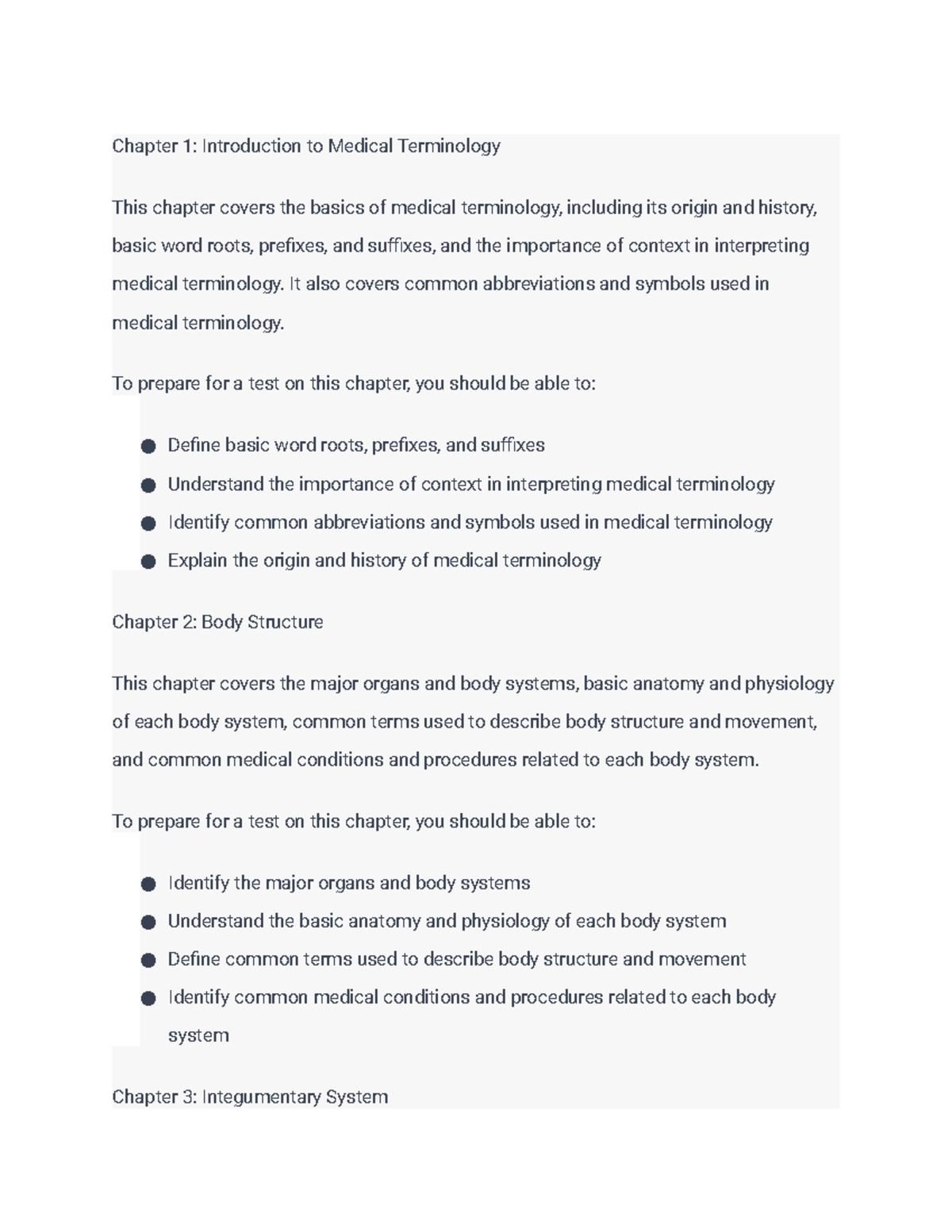 Medical Terminology - Chapter 1: Introduction to Medical Terminology ...