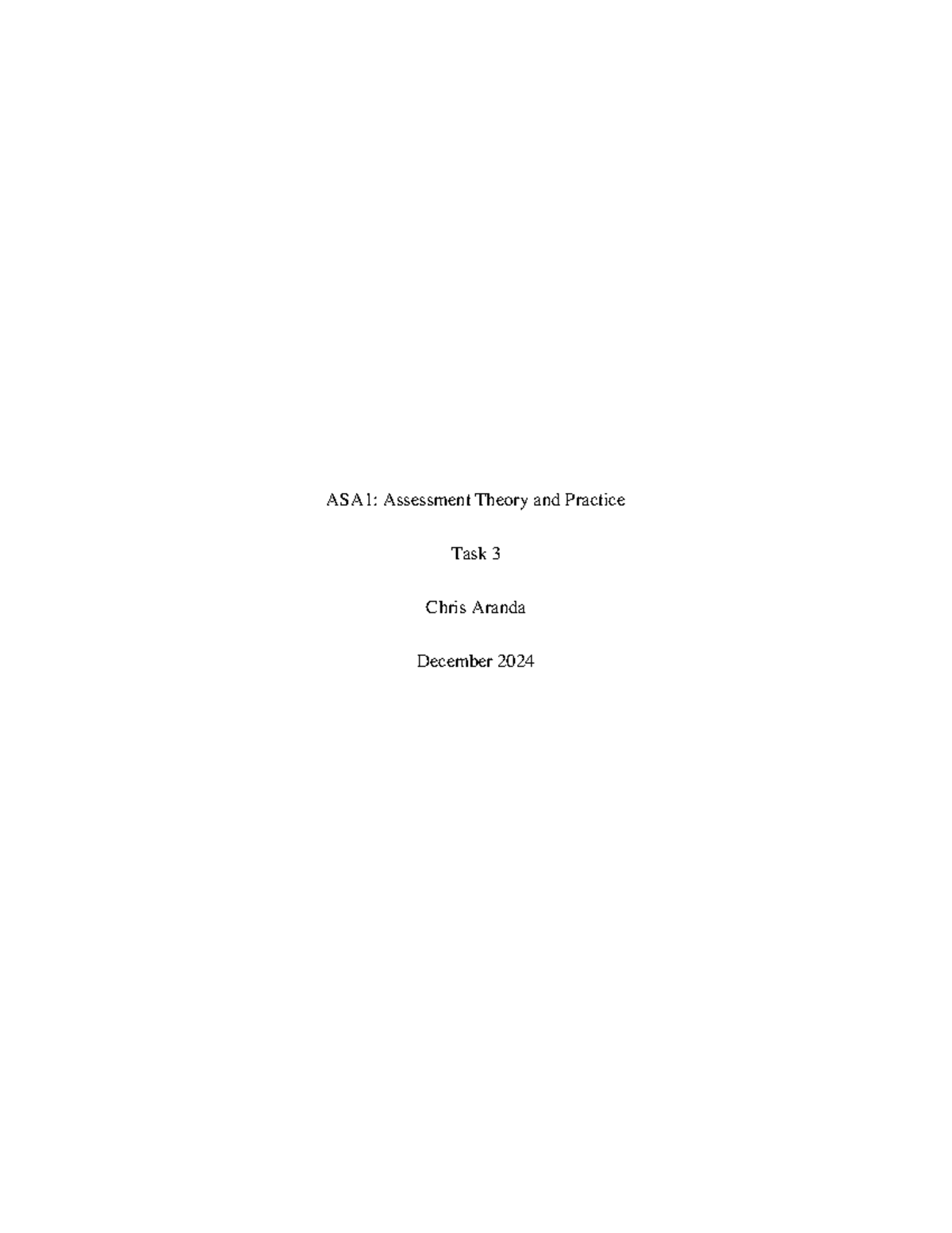 ASA1 Task 3 - Comparison of ELL Requirements in TN and Nationally - Studocu