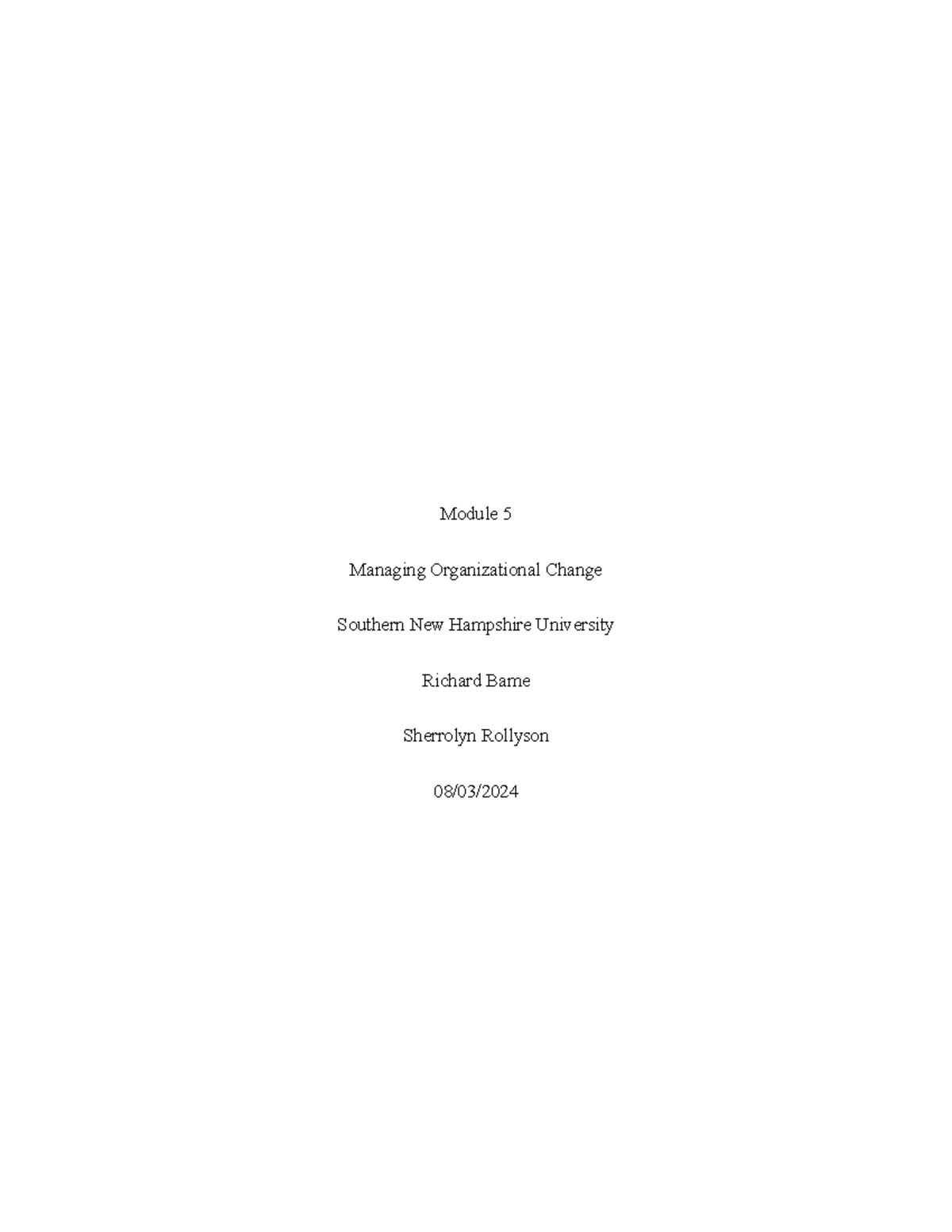 Module 5: Key Issues in Leadership & Organizational Change - LDR 301 ...