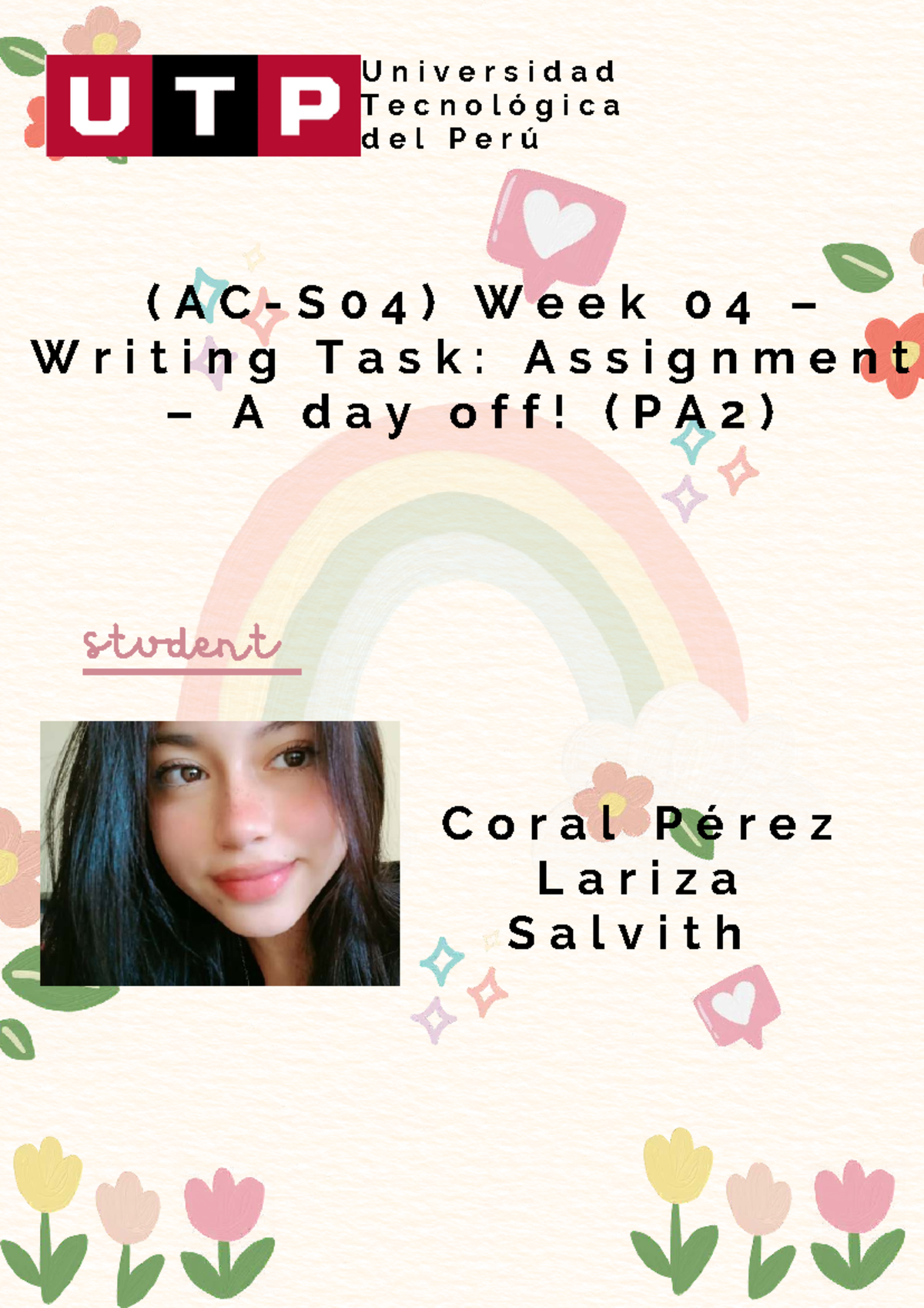 (AC-S04) Week 04 Writing Task: A Day Off Assignment (PA2) - Studocu