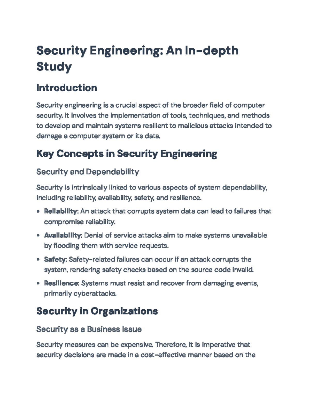 SEC 101: Comprehensive Overview of Security Engineering Best Practices ...