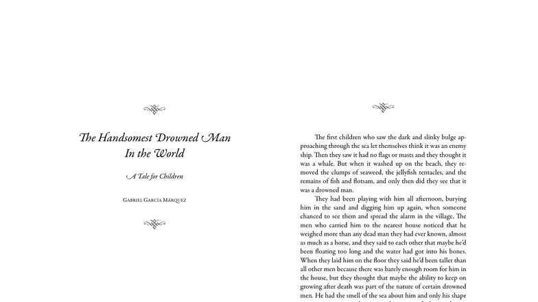 The Handsomest Drowned Man: A Tale for Children by Gabriel Garcia ...