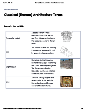 Roman architecture terminologies 2 - 11:05 AM Roman architectural terms ...