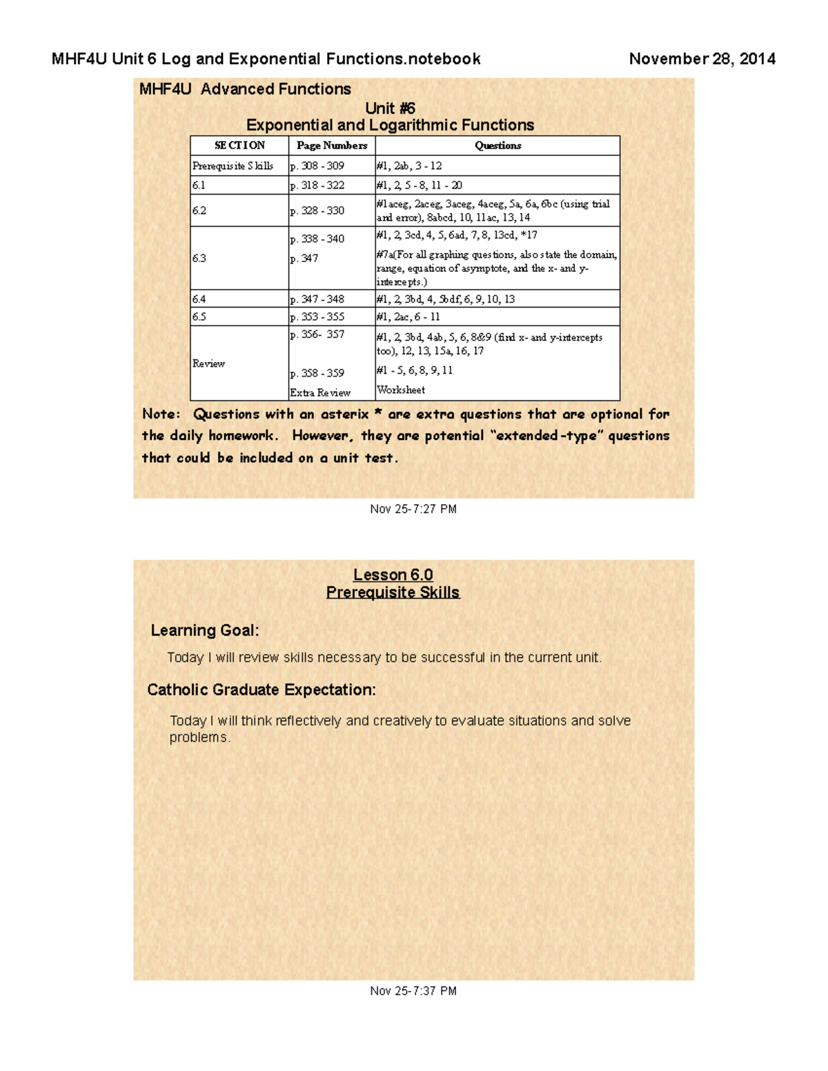 MHF4U 6.0 notes - Nov 25-7:27 PM MHF4U Advanced Functions Unit ...