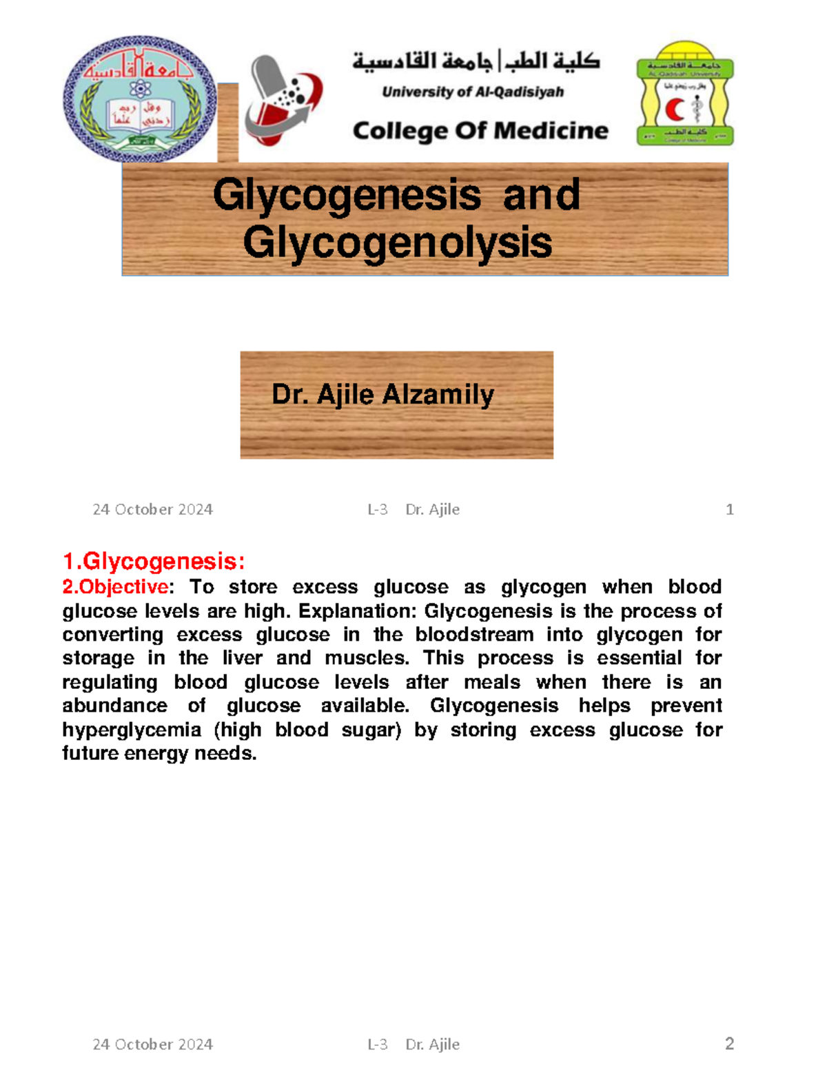 Glycogenesis and Glycogenolysis Overview - Biochemistry 101 - Studocu