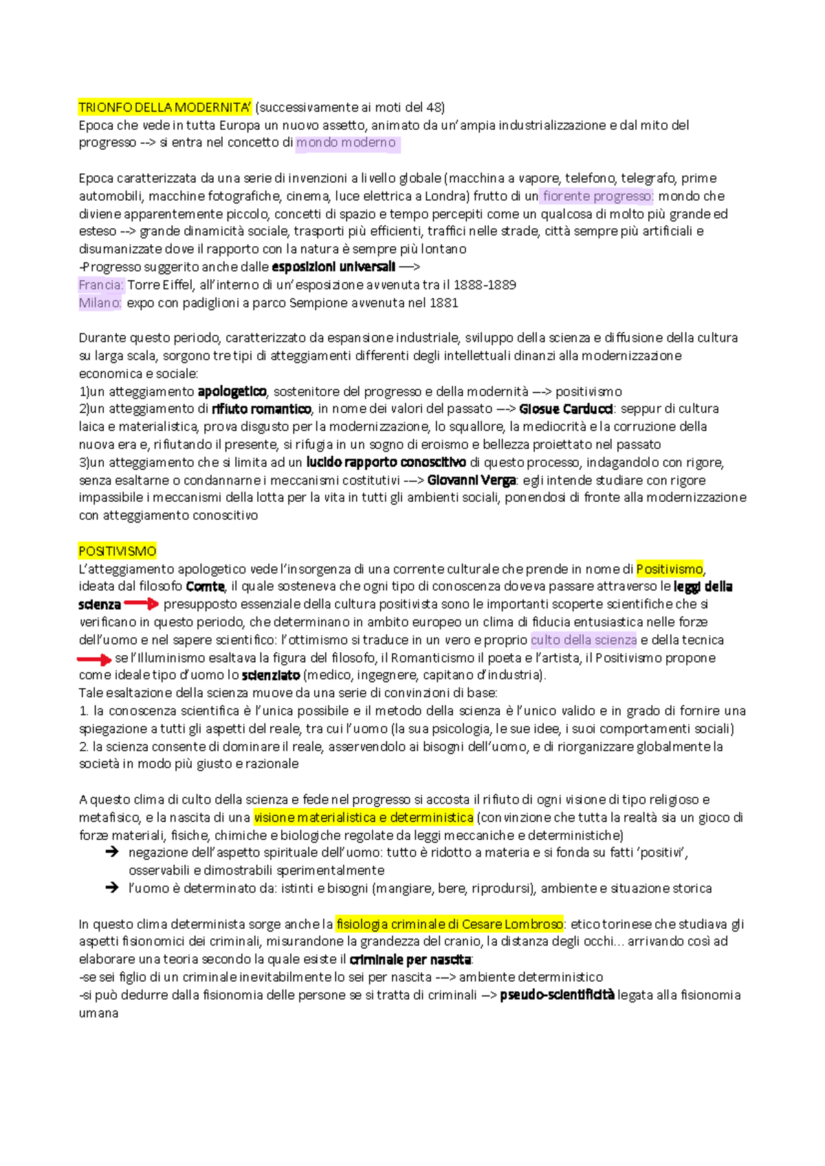 Naturalismo e Verismo: Analisi del Decadentismo in Italia - Studocu