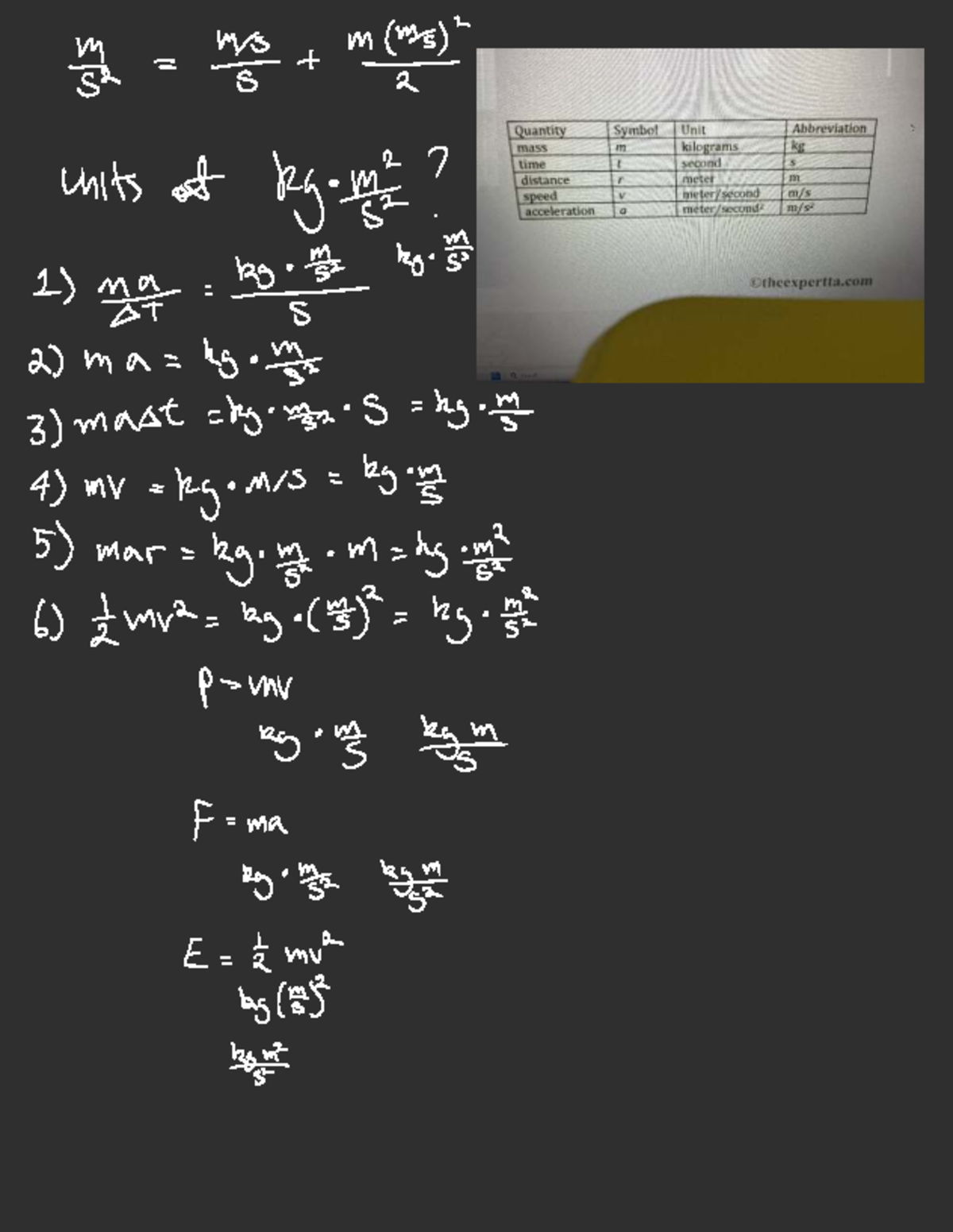 Phys 1443 Homework 3 - PHYS 1443 - 2 = m Units of Ry. m 2) 2) ma = kg ...