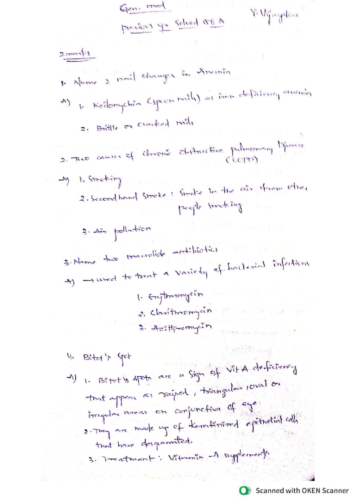 GMED 2M - General Medicine: 40 Solved Questions & Answers - Studocu