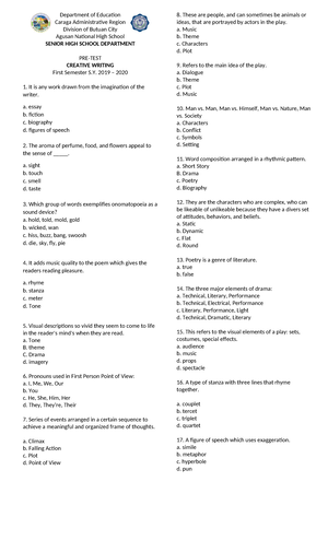 CNF-Q2- Reviewer - Creative nonfiction to ha - CREATIVE NONFICTION ...