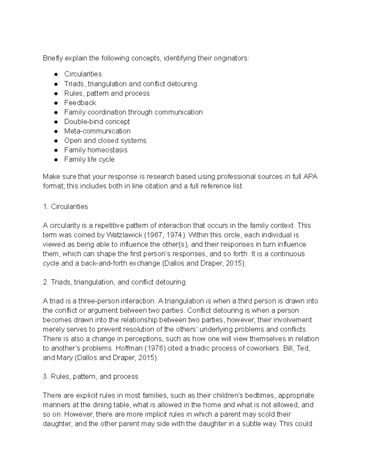 MFT 610 Discussion 3: Key Concepts in Family Communication Dynamics ...