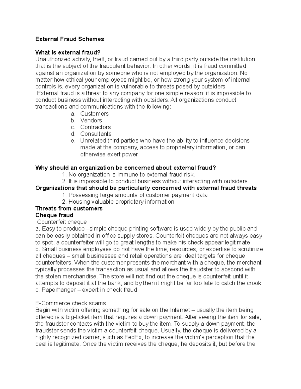 External Fraud Schemes: Understanding Threats & Prevention Strategies ...