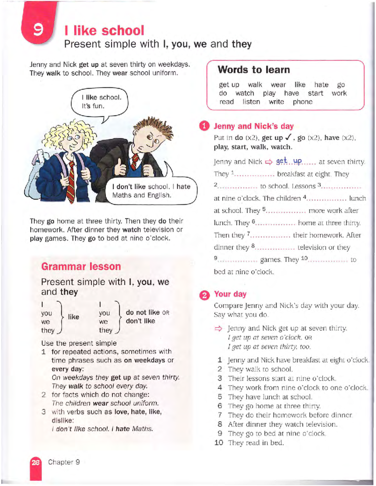 Grammar 1: Present Simple with I, You, We, and They - Student Book ...