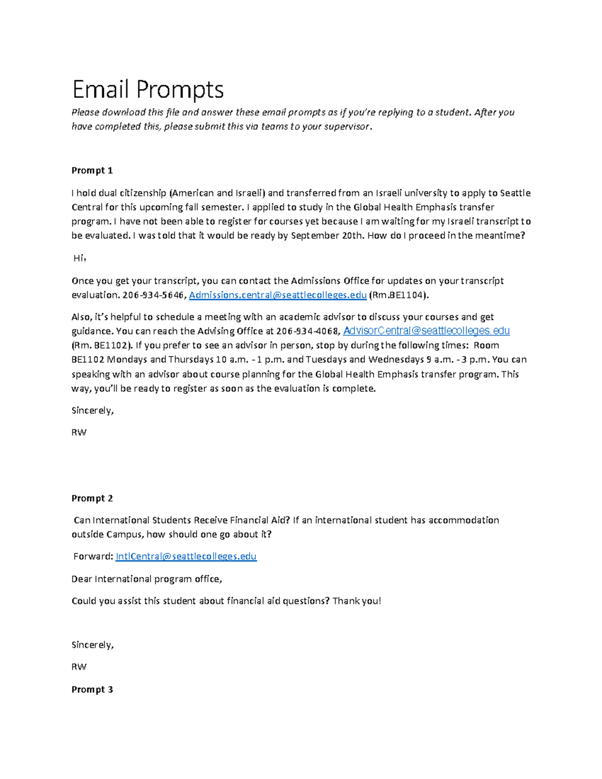 Email Prompts - na - Email Prompts Please download this file and answer ...