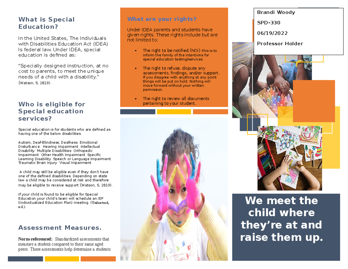 Special Education Assessment & Eligibility Overview (SPD-06/19) - Studocu