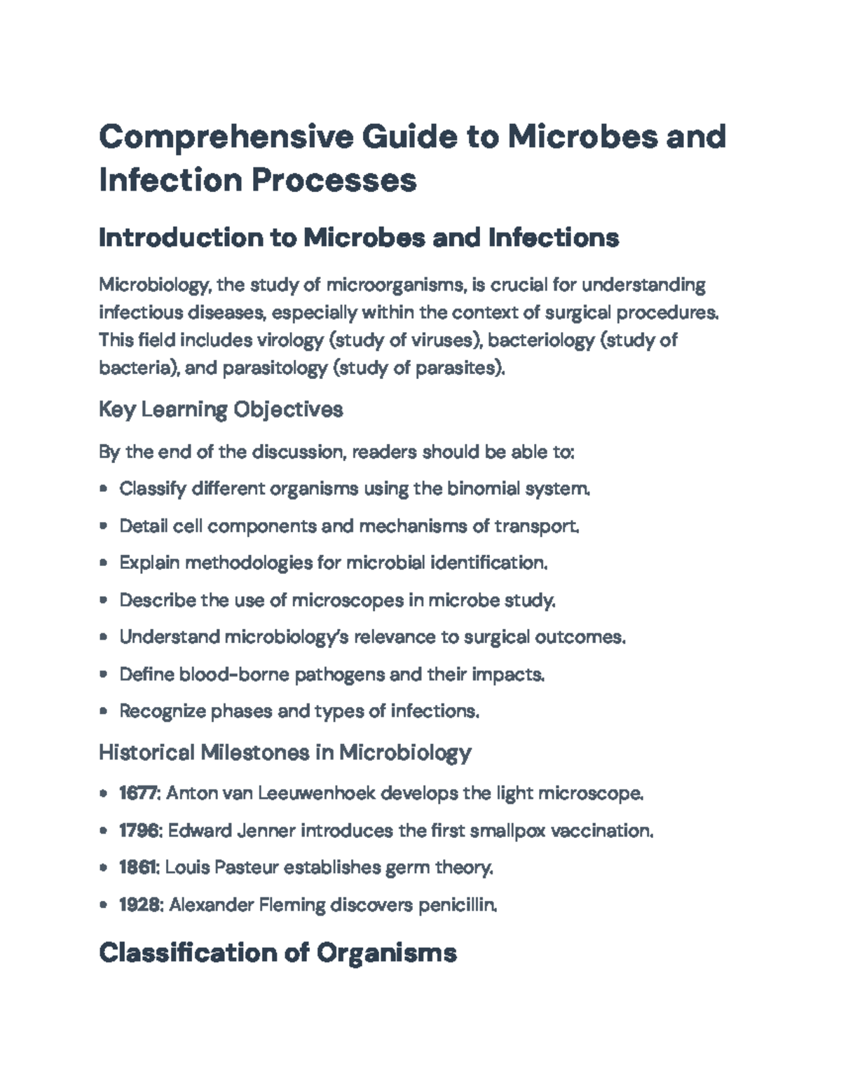 Microbiology 101: Infection Processes and Control Measures Guide ...