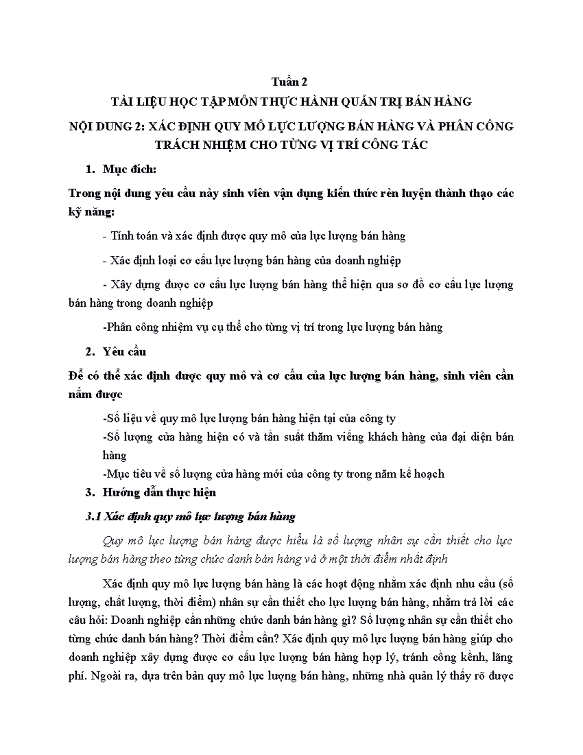 Tài liệu học tập tuần 2 - tuj - Tuần 2 TÀI LIỆU HỌC TẬP MÔN THỰC HÀNH ...