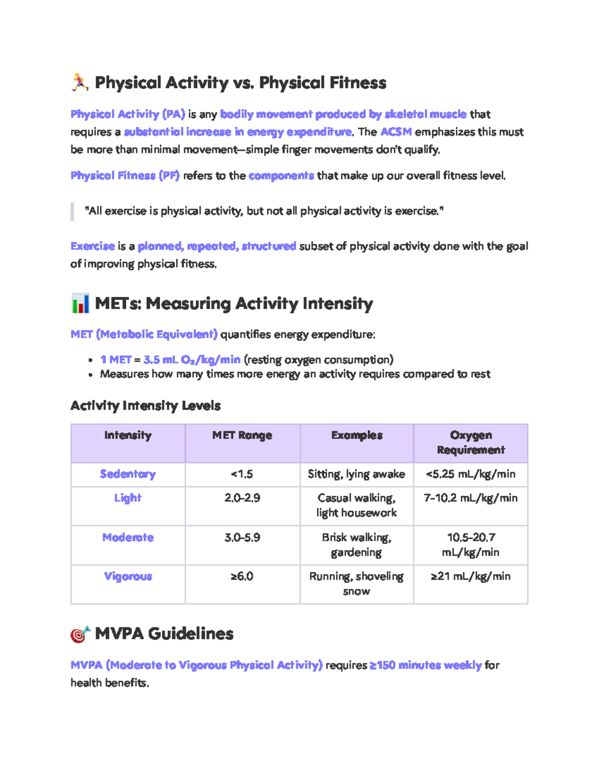 Health-Related and Skill-Related Components of Physical Fitness (PE101 ...
