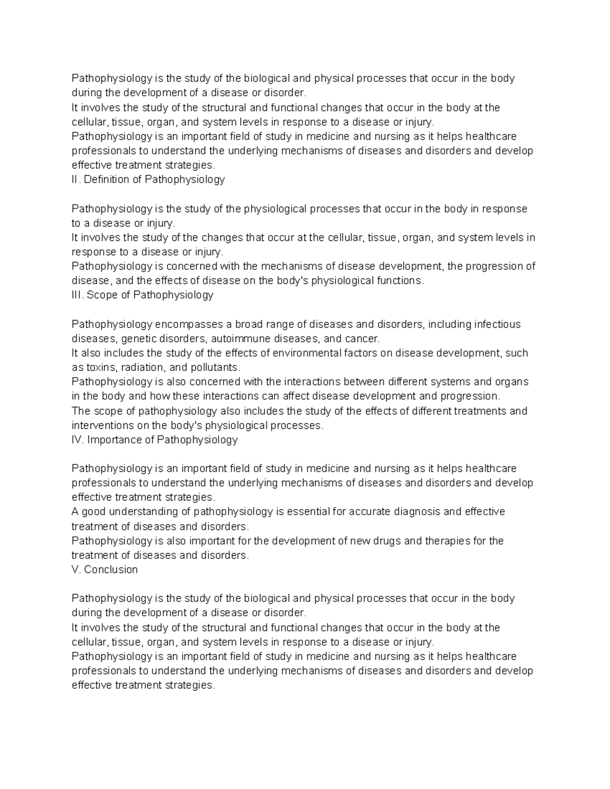 Pathophysiology: Definition, Scope & Importance in Medicine and Nursing ...