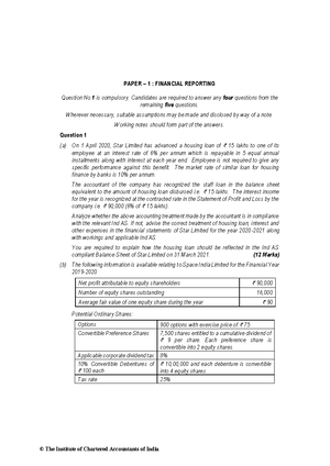 Advanced ITT Question Bank Formated - S. Answer A) Numeric Data B) Date ...