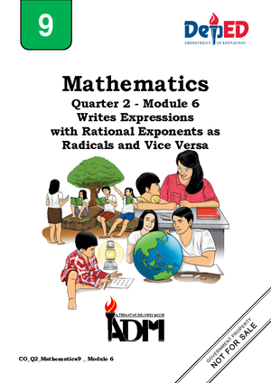 Math 9 Q2 Mod7 - Math 9 Quarter 2 - 9 Mathematics Quarter 2 – Module 7 Simplifying Radical - Studocu