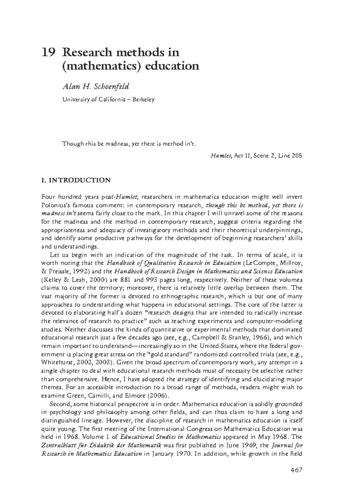 Research Methods in Mathematics Education: An Overview and Analysis ...