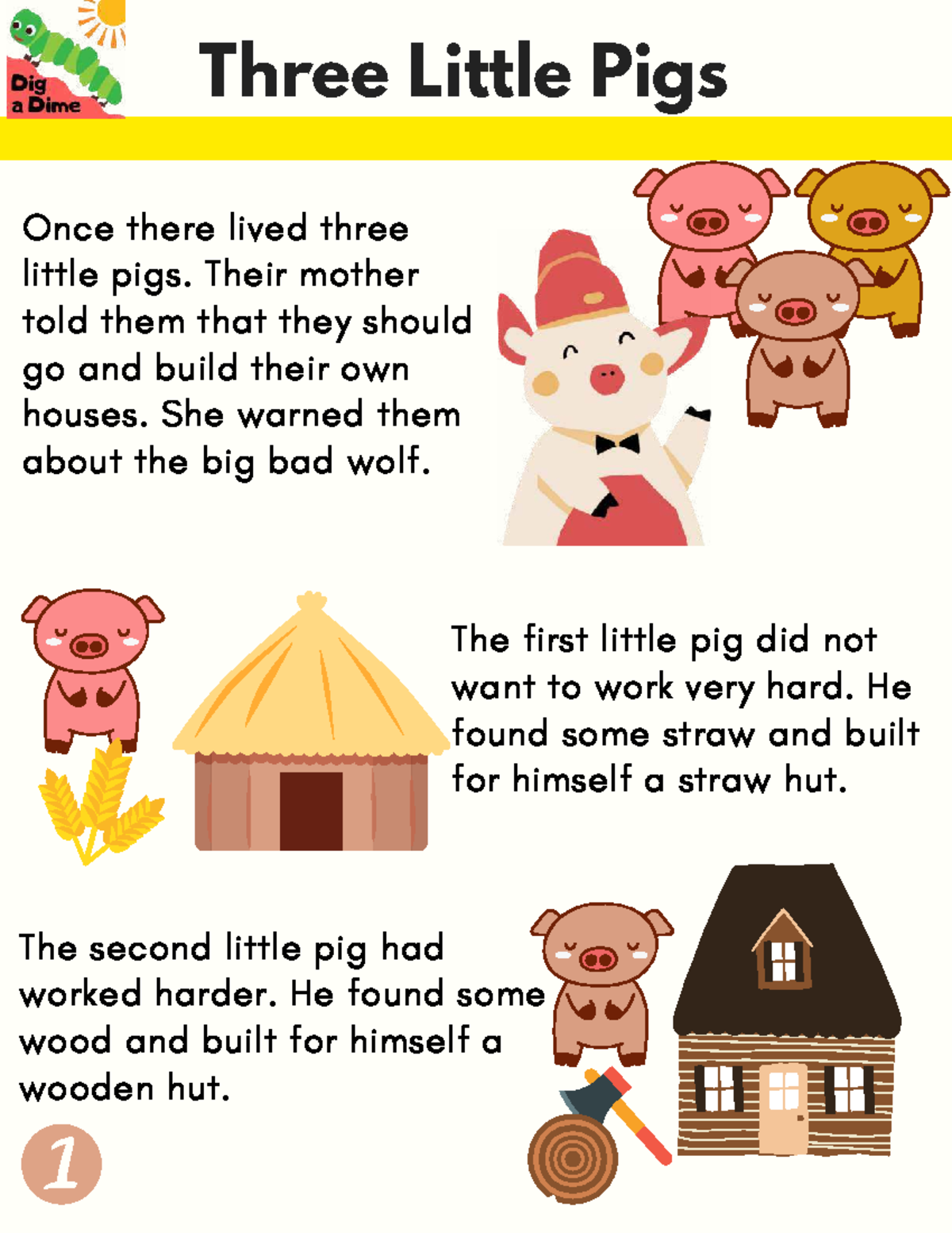 Three Little Pigs and the Big Bad Wolf: A Classic Tale - Studocu