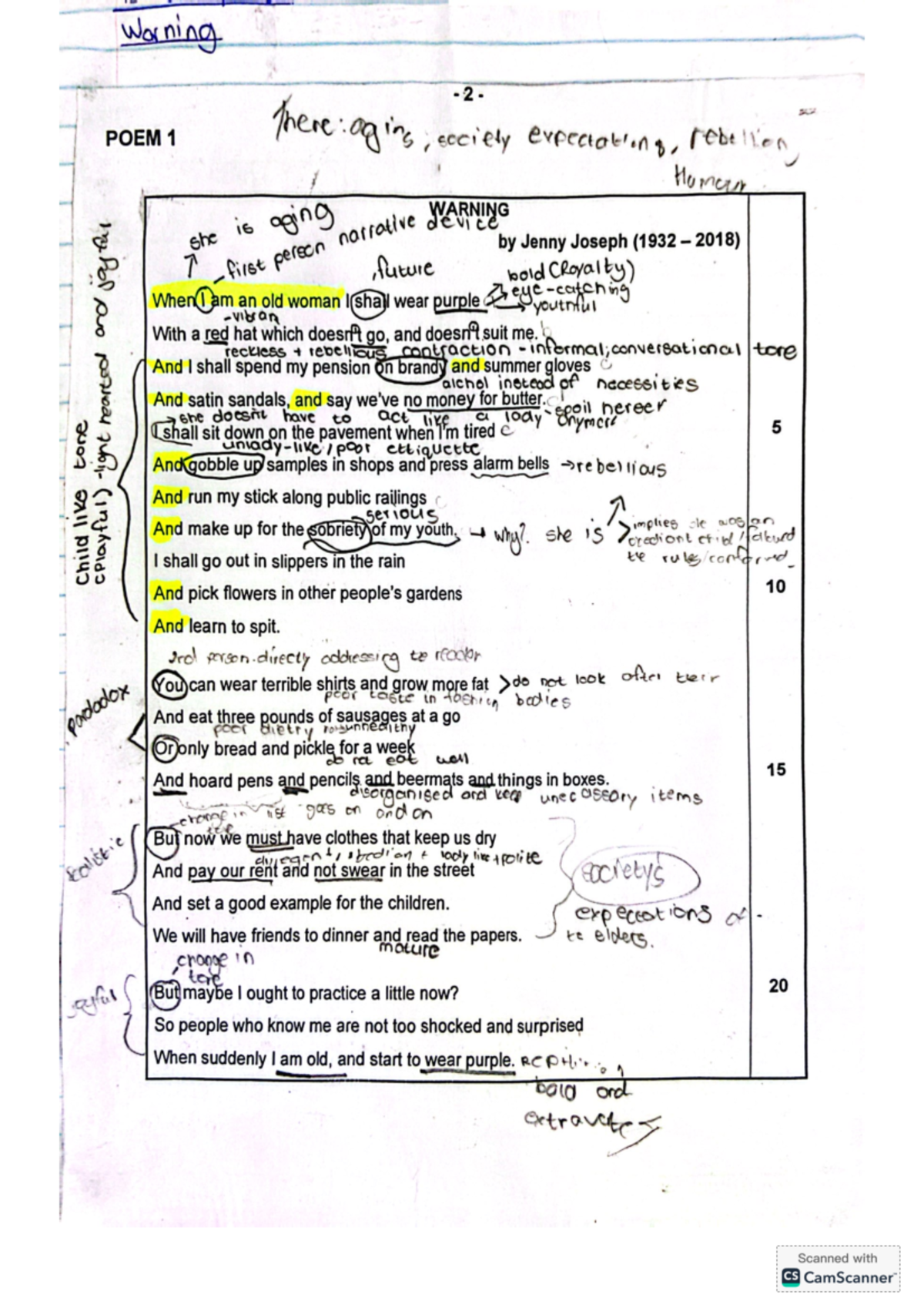 English Poetry Analysis: Themes and Techniques - Ebskam - Studocu
