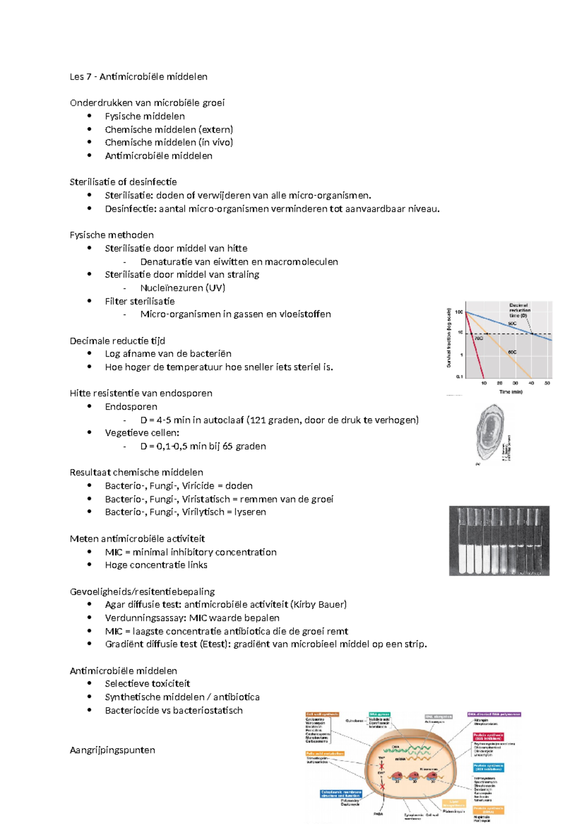 Les 7 - Antimicrobiële Middelen en Microbiële Groei Mechanismen ...