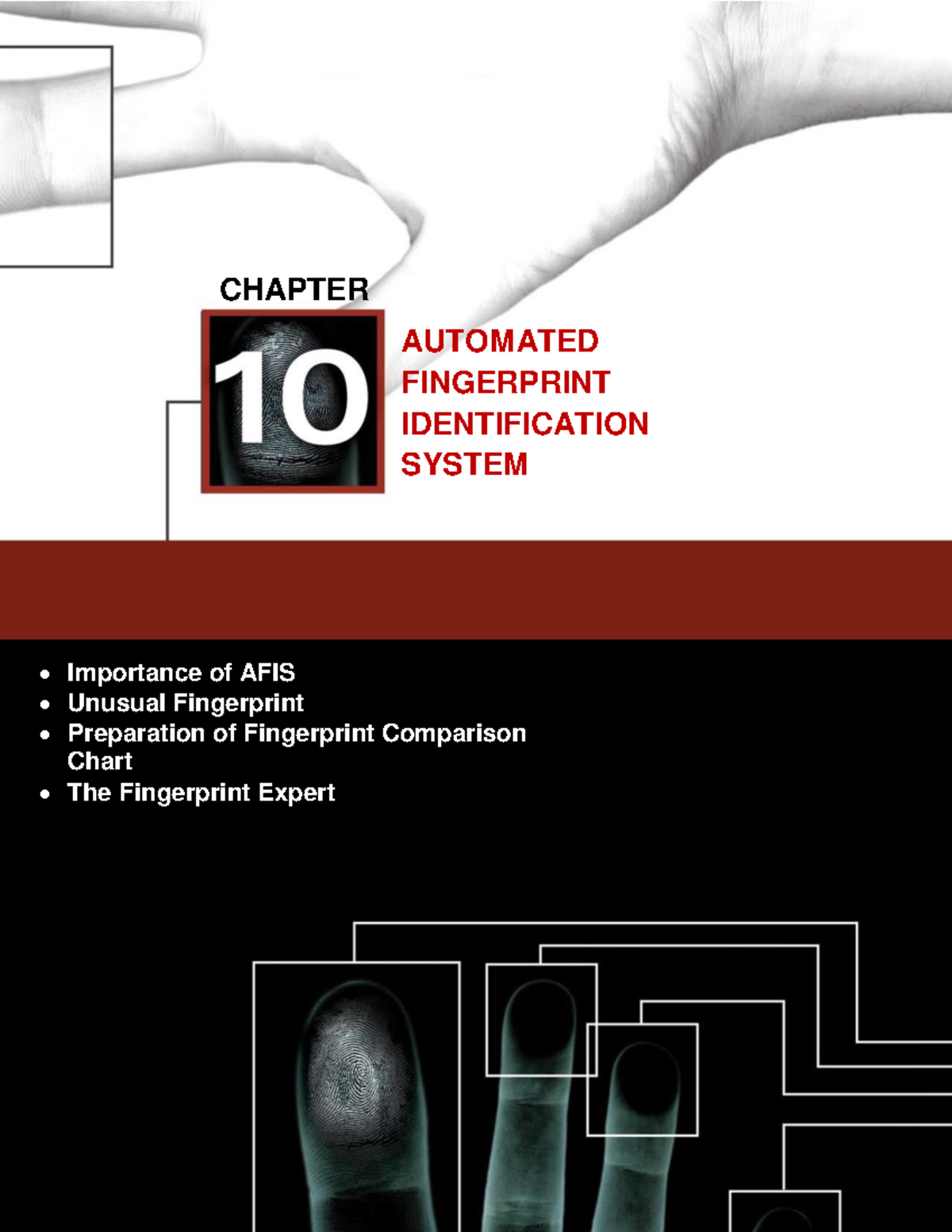 Chapter 10: Overview of Automated Fingerprint Identification System ...