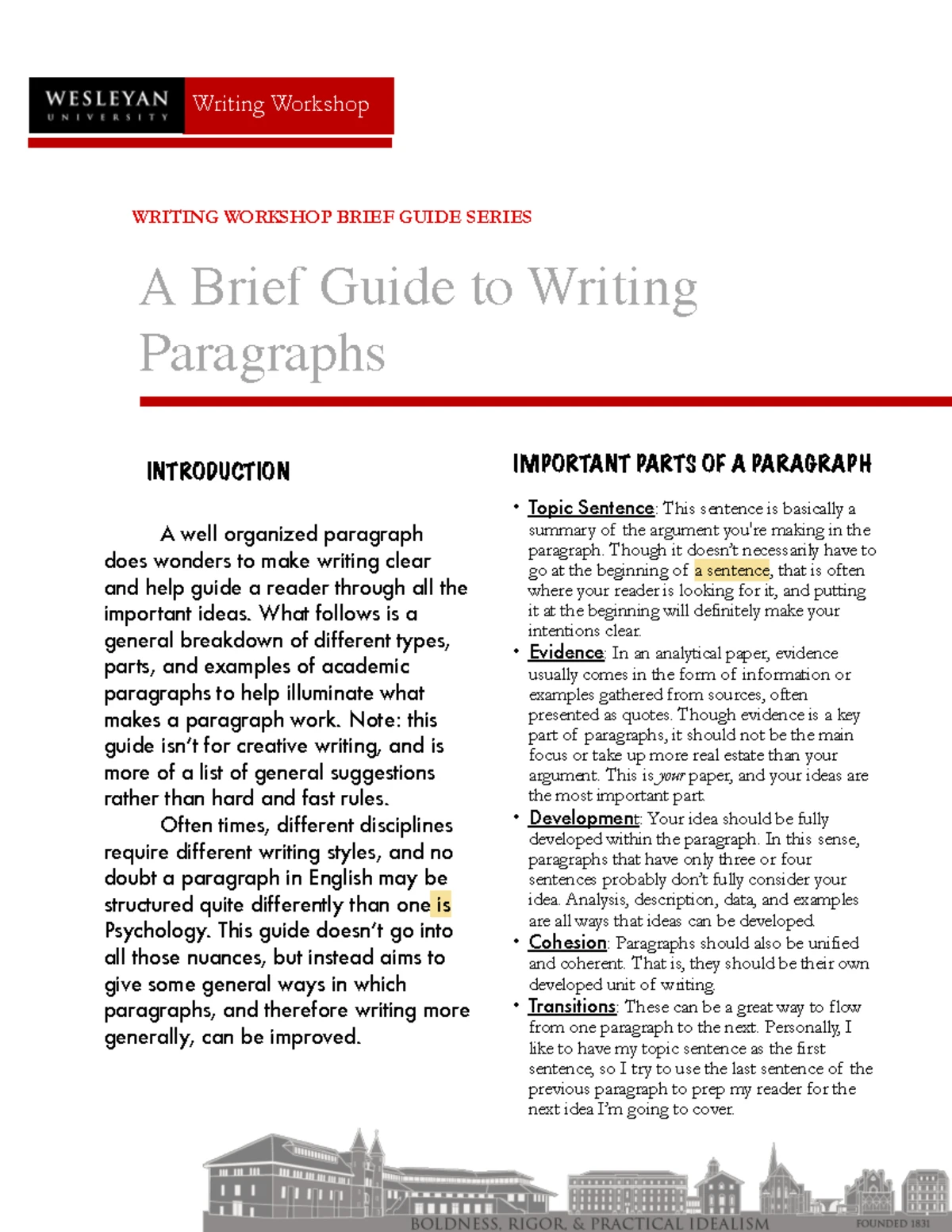 Paragraph Writing Guide: Structure, Types, and Essentials - Studocu