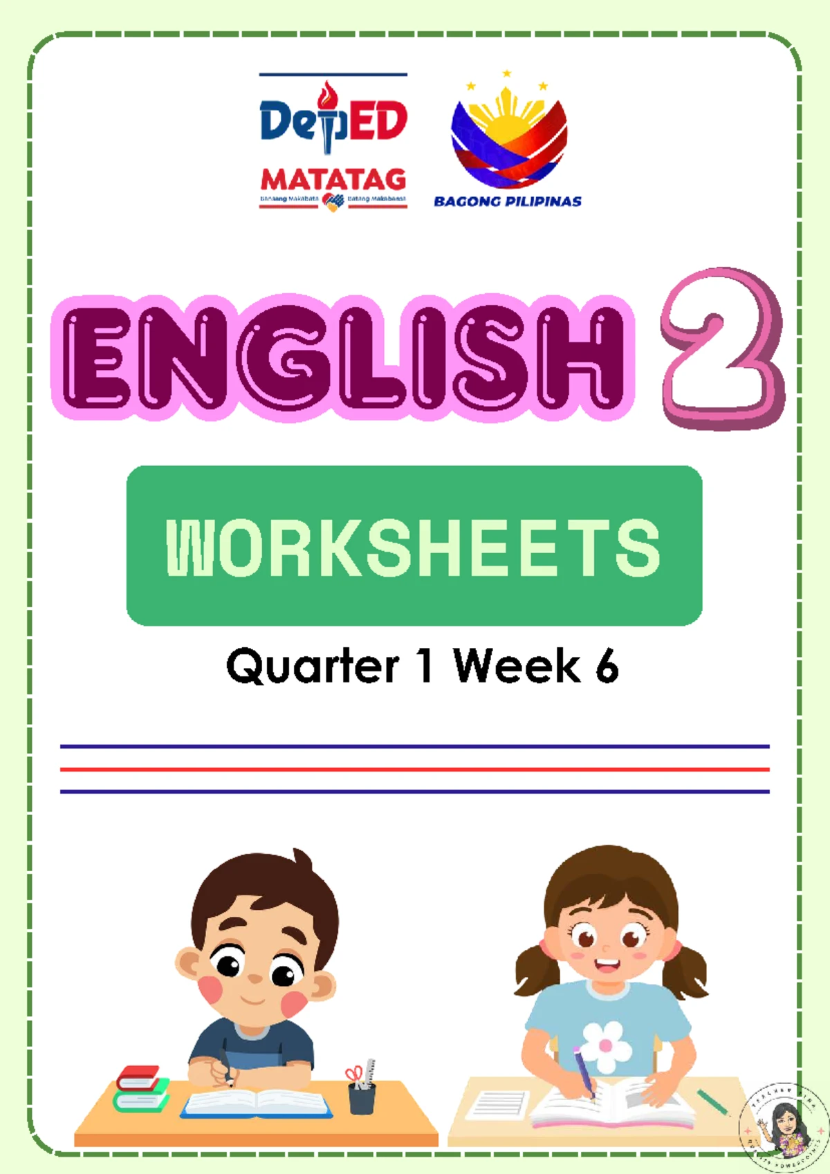 English 2 Worksheets: Quarter 1 Week 2 Activities - Studocu
