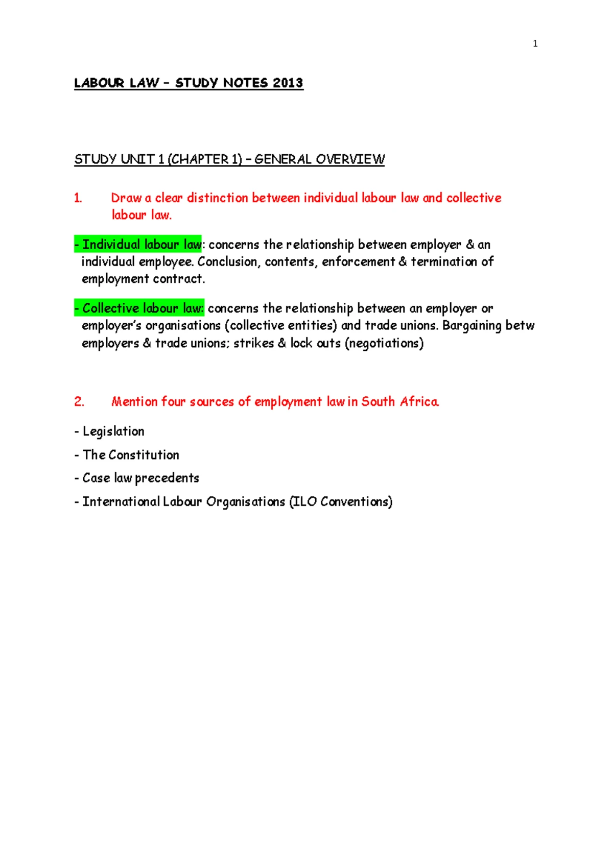 Code of Good Practice - Dismissal Schedule 8 of the LRA - Schedule 8 ...