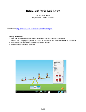 Lab 2 Newton’s Laws of Motion and Friction - PHYS 2425 University ...