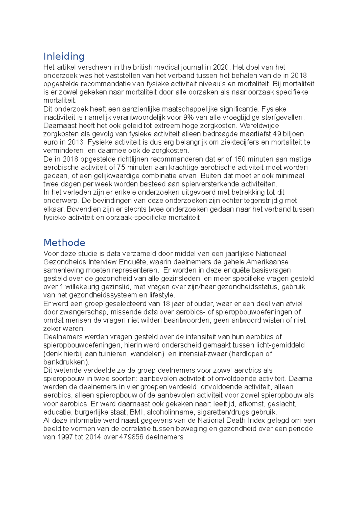 Jounal club presentatie - Inleiding Het artikel verscheen in the ...