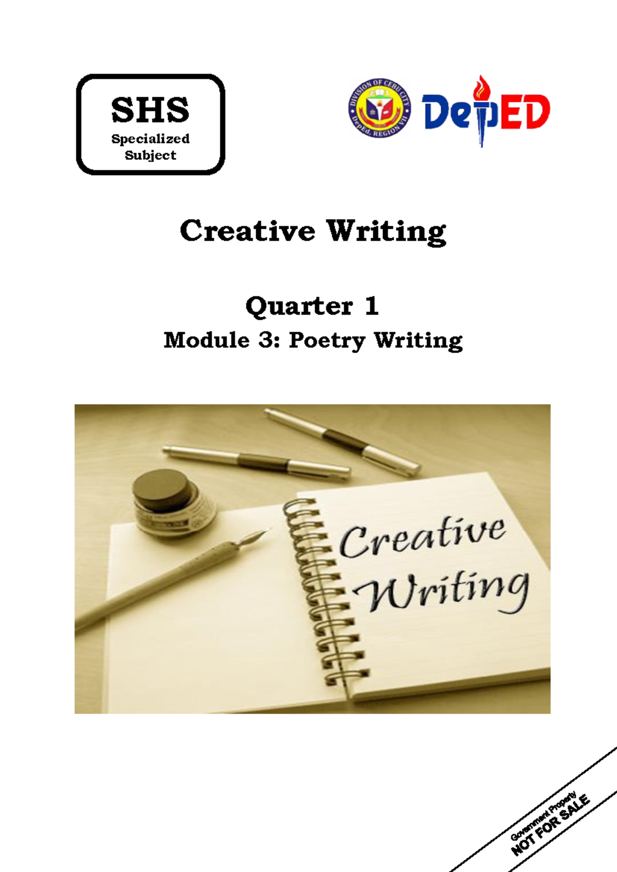 SHS Creative Writing Q1 Module 3: Exploring Poetry Techniques - Studocu