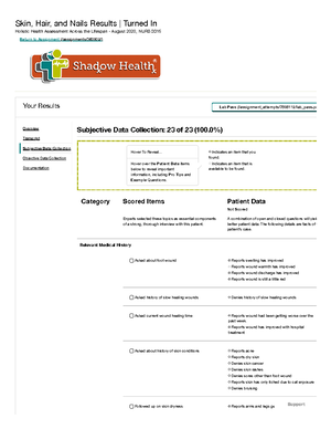 sherpath lessons EAQ elsevier ms1 wk2 - Exit Performance Week 2 EAQ Due ...