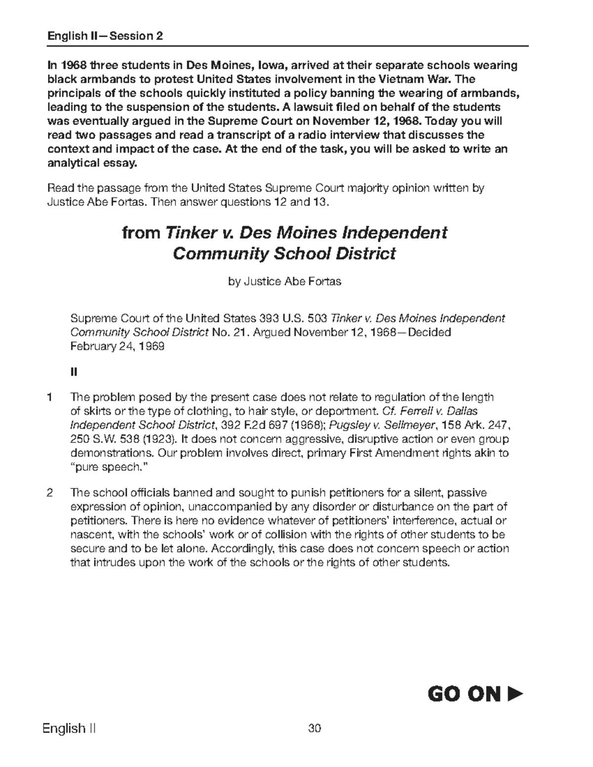 Tinker v. Des Moines: Analyzing Student Expression Rights - In 1968 ...