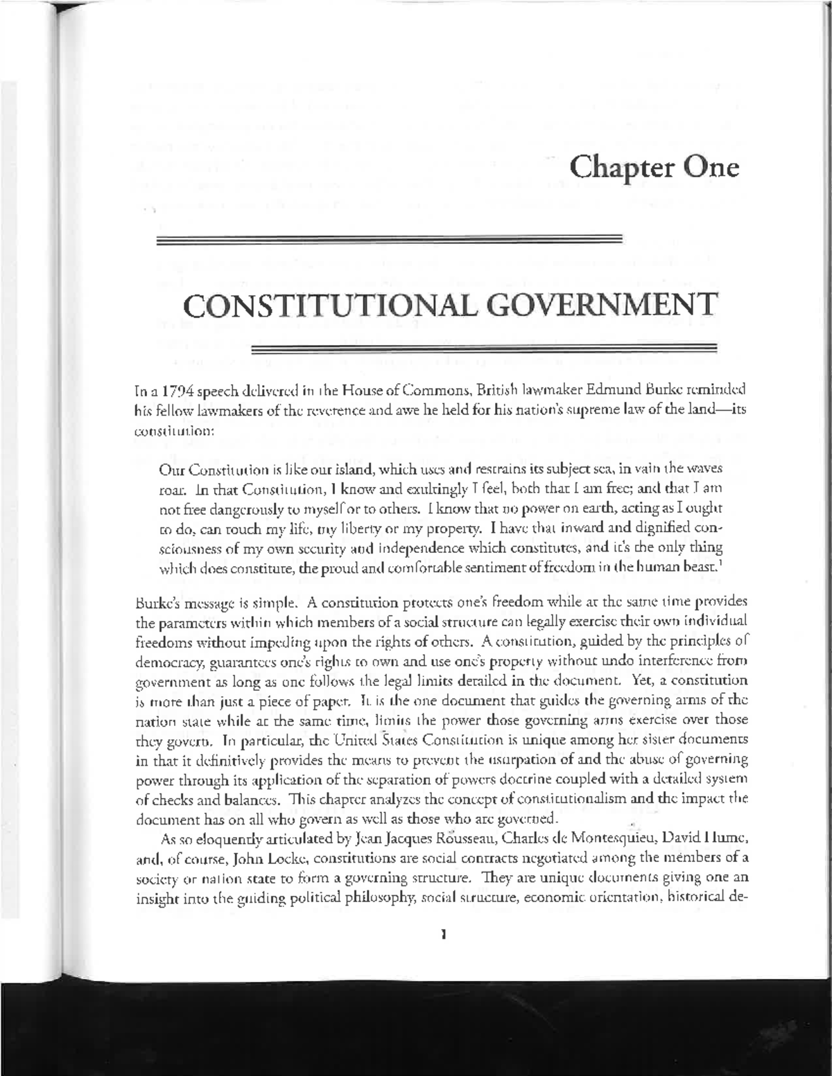 Chapter 1: Constitutional Government - Analyzing Key Insights and ...