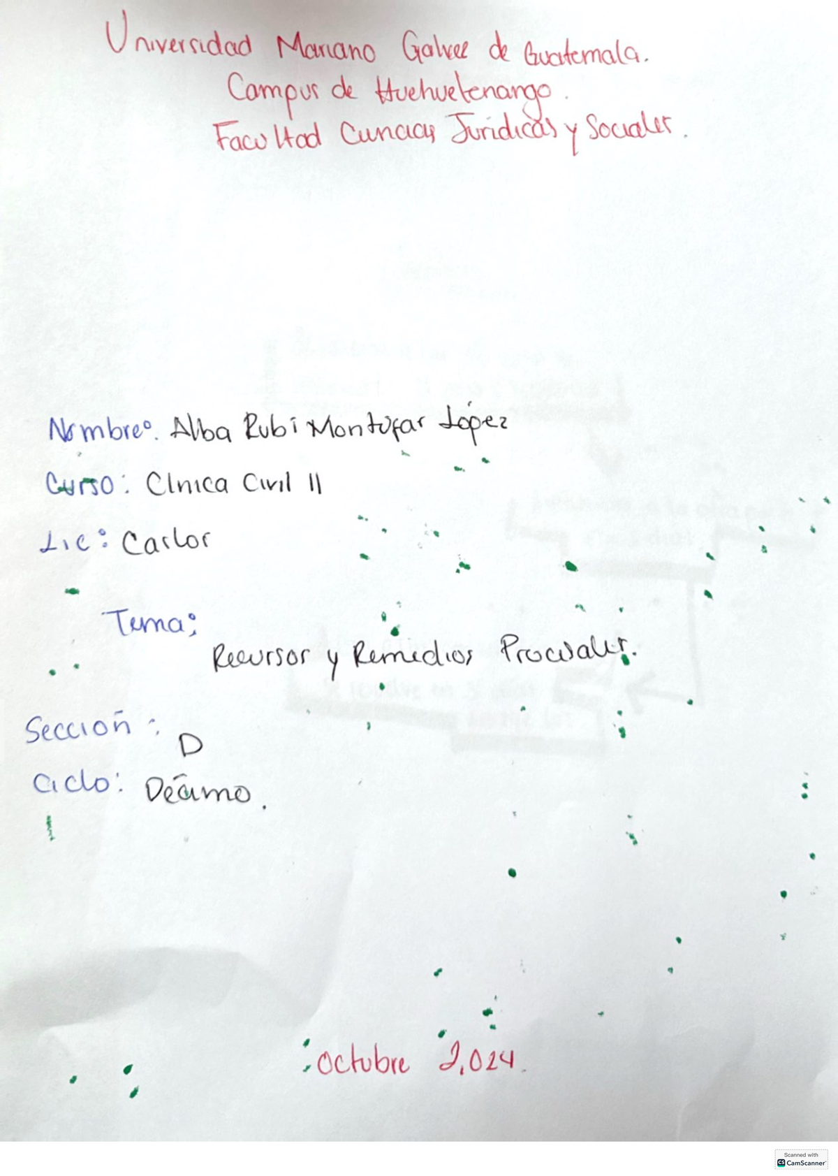 Recurso de Ampliación en Clínica Civil 11 - Caso Alba Rubi Montufar ...