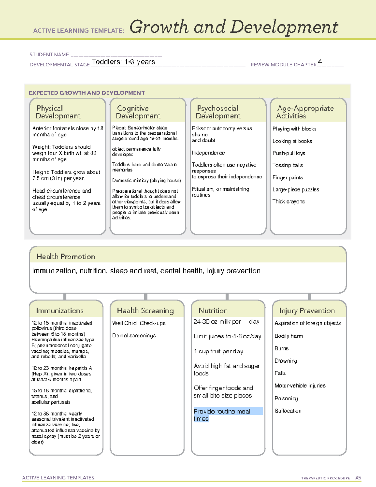 NR 222 Week 6 Toddler Growth & Development Active Learning Template ...