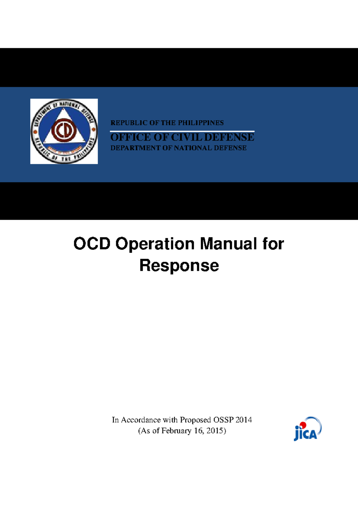 OCD Operations Manual for Response - Updated Version Feb 2015 - Studocu