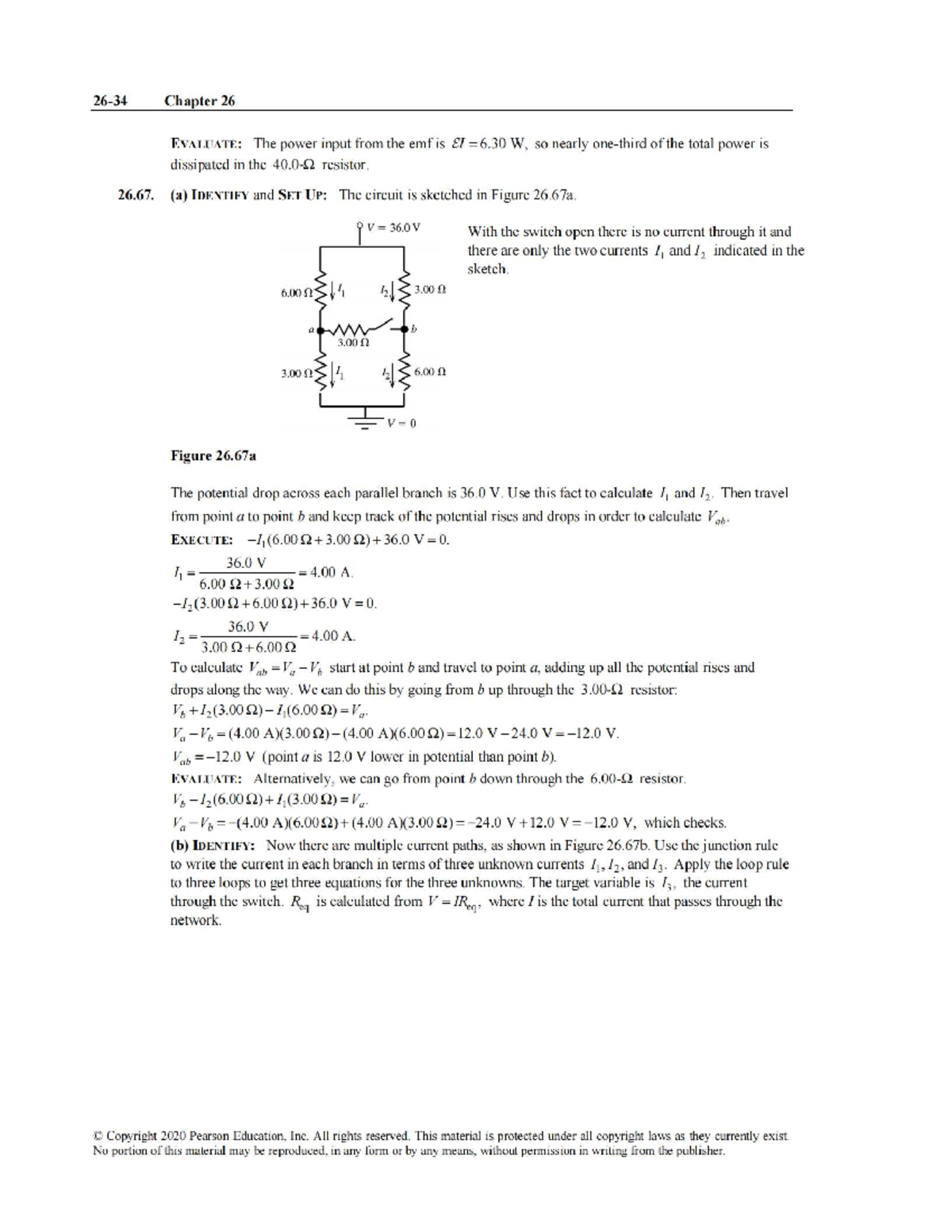 Chapter 26 Solutions: Circuit Analysis and Current Calculations ...
