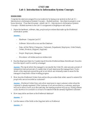 Lab 03 - Use Case Diagrams & Use Case Narratives - Student Answers - Lab 3: Use Cases Diagrams ...