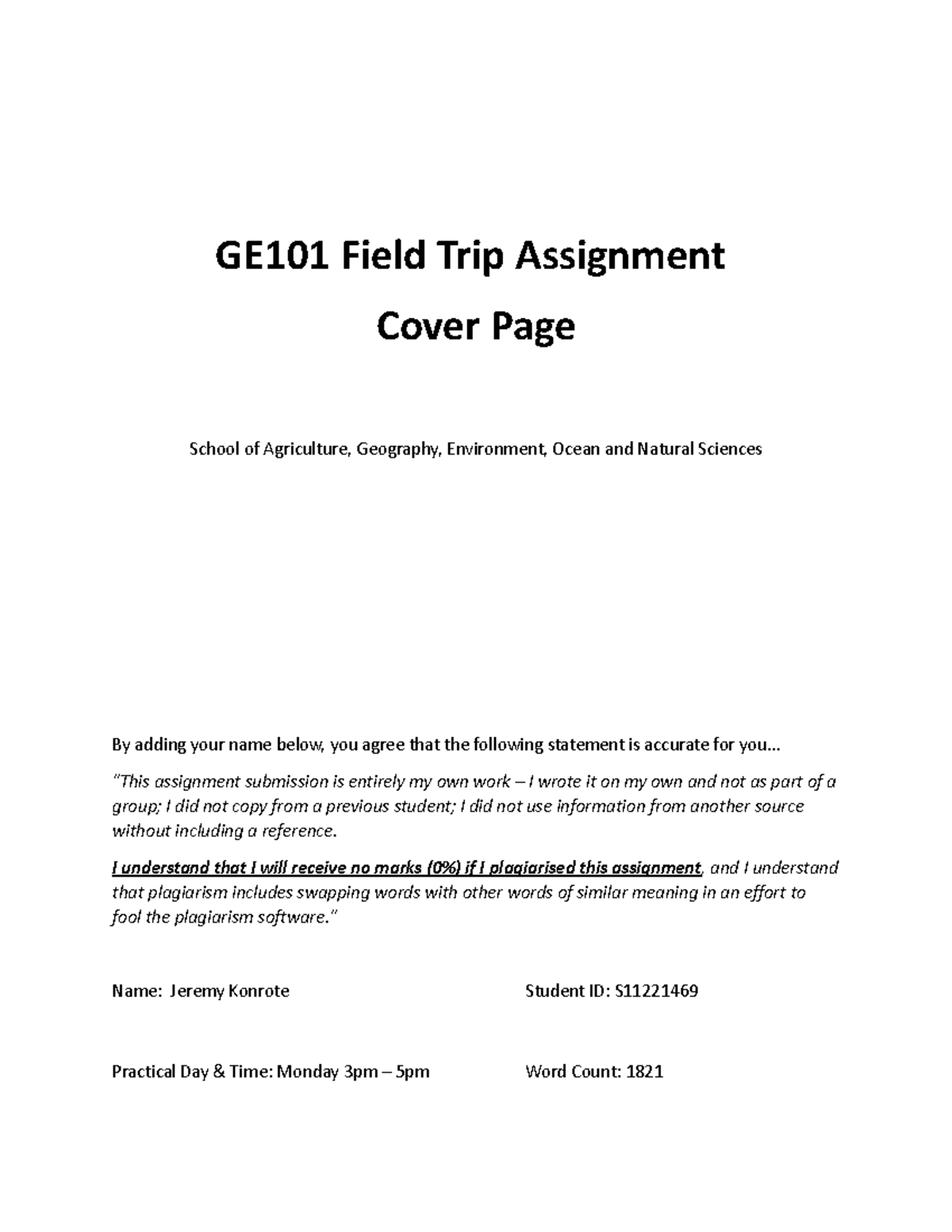 GE101 Field Trip Assignment Report: Nabukavesi River System Analysis ...