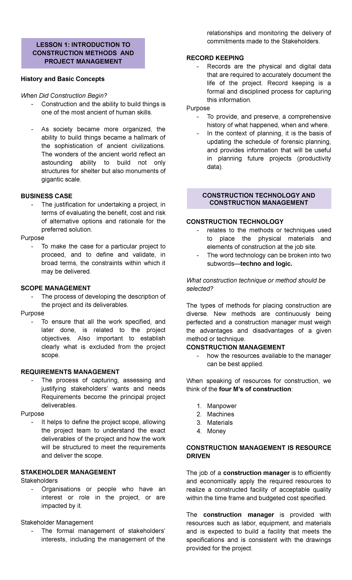 Cmpm-reviewer-1 - serve as reviewer - History and Basic Concepts When Did Construction Begin ...