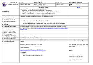 Grades 9 LAY Value Judgment - GRADES 7 - 12 Detailed Lesson Plan ...