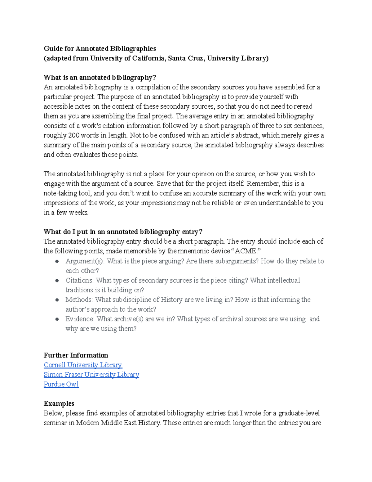 HS100 Annotated Bibliography Guide: Tips & Examples - Studocu