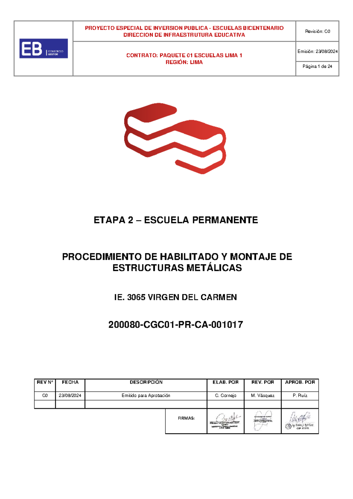 Procedimiento de Habilitado y Montaje de Estructuras EEMM 2000 - Studocu
