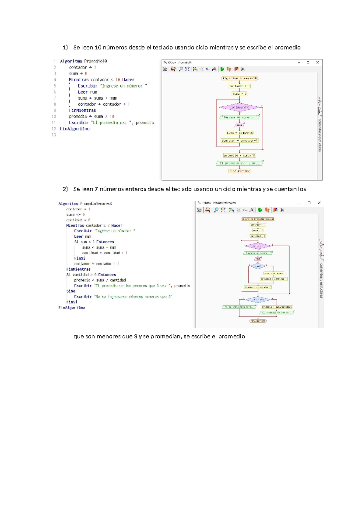 Programación en C: Ejercicios con Ciclo Mientras y Promedios - Studocu